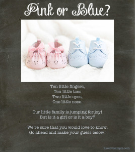 gender reveal poem – Live Love Simple