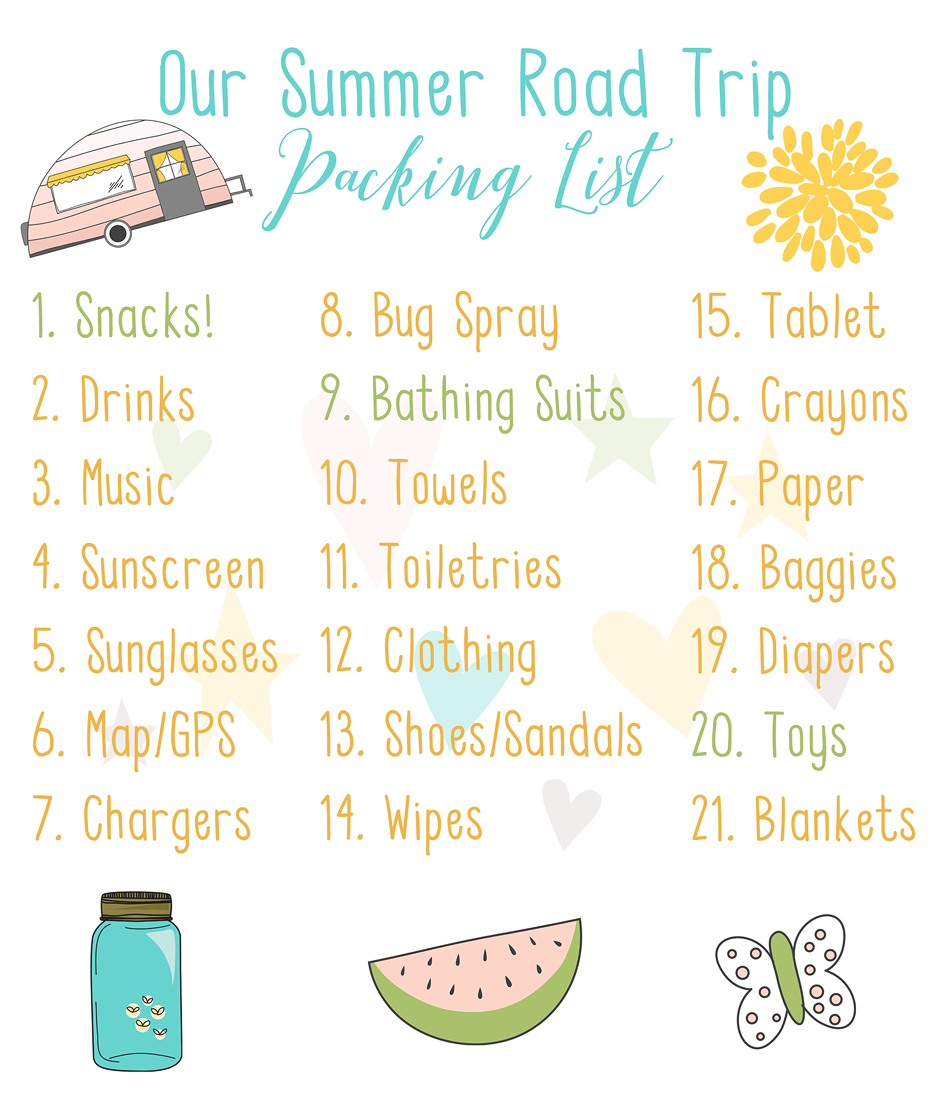 Our Family Road Trip Packing Guide Printable List Live Love Simple