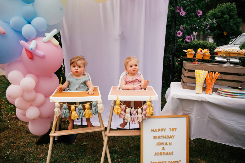 Ice Cream 1st Birthday Party for the Twins – Live Love Simple